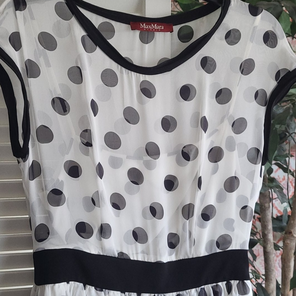 Max Mara Studio Polka Dot Dress - Gem